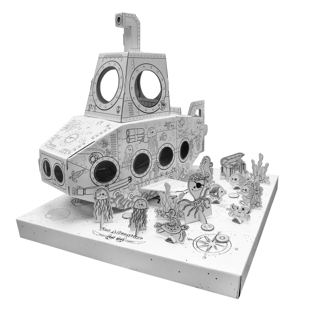 Cardboard DIY Submarine Model – XOBOX.HK